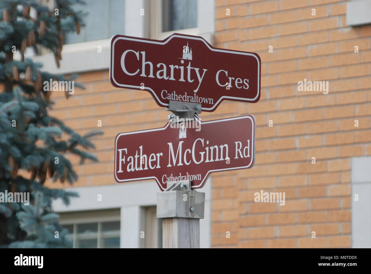 The street signs in Cathedraltown, designed by Spremo, stand out due to ...