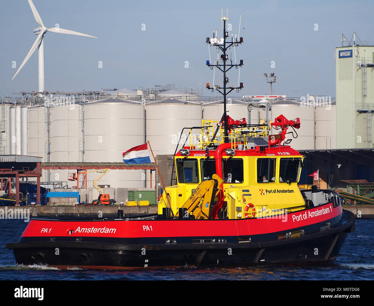 This image shows the Castor ENI, a vessel in the Port of Amsterdam. The ...