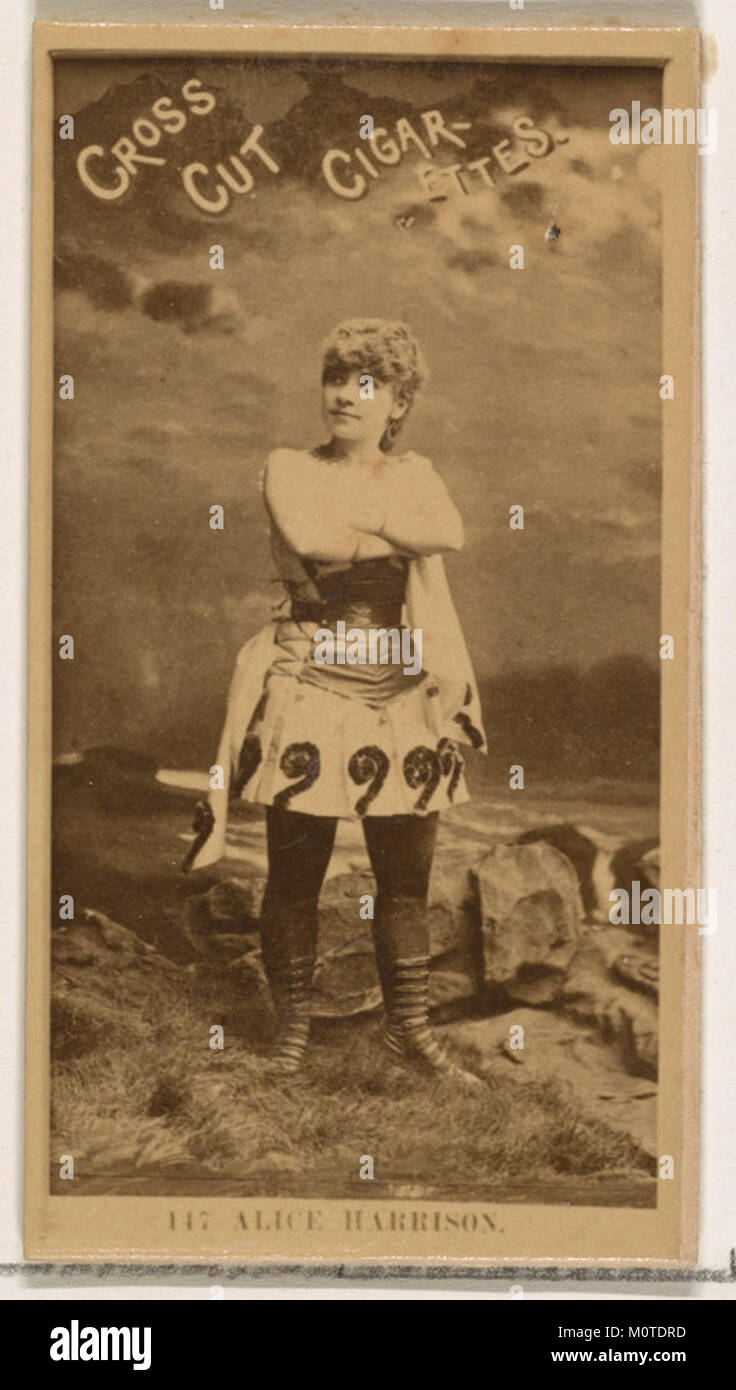 Card Number 147 features Alice Harrison, an actress from the early 20th ...