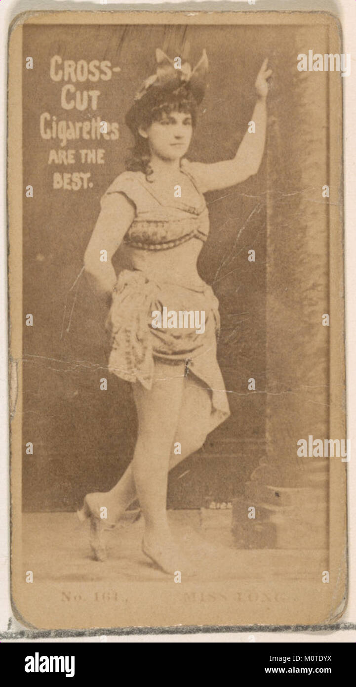 Card Number 164, Miss Long, from the Actors and Actresses series (N145 ...