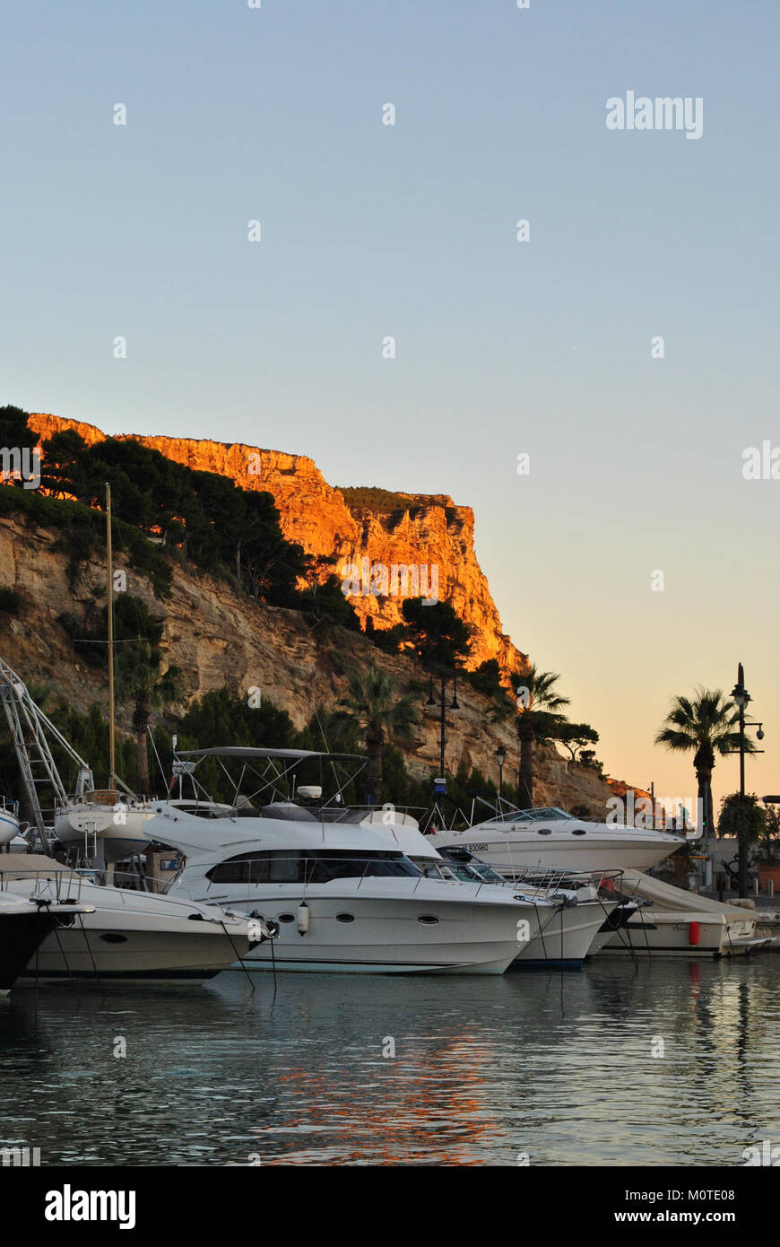 This image shows Cap Canaille from the port of Cassis, a prominent ...