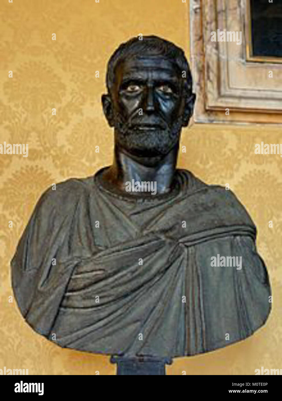 The Capitoline Brutus, a marble bust in the Capitoline Museums in Rome ...