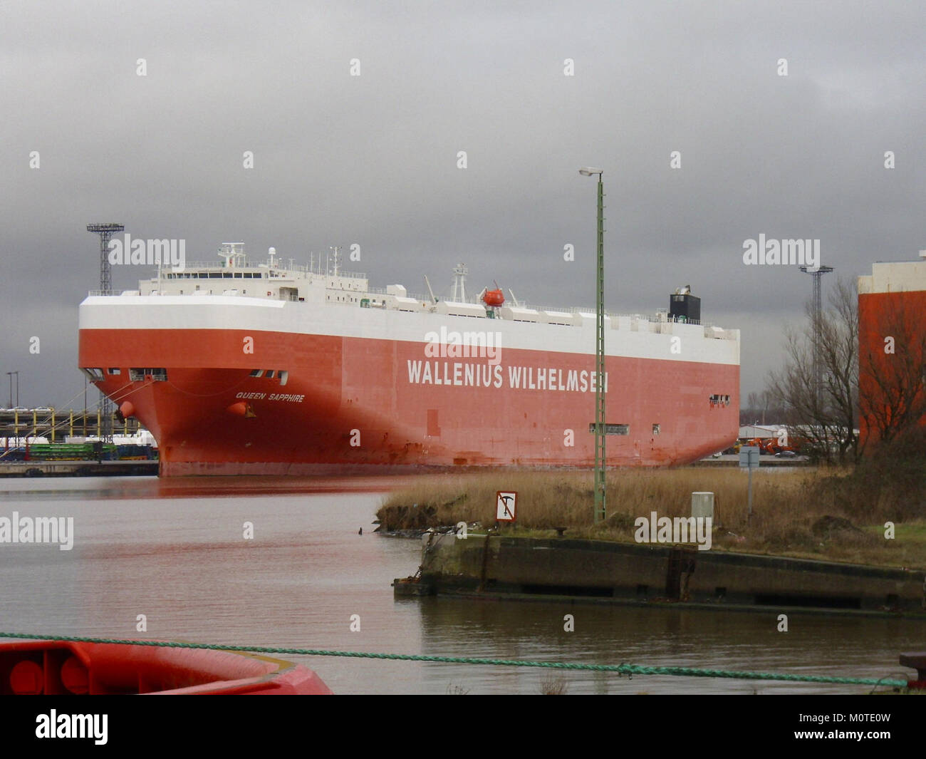 The car carrier Queen Sapphire is a large cargo ship designed for ...