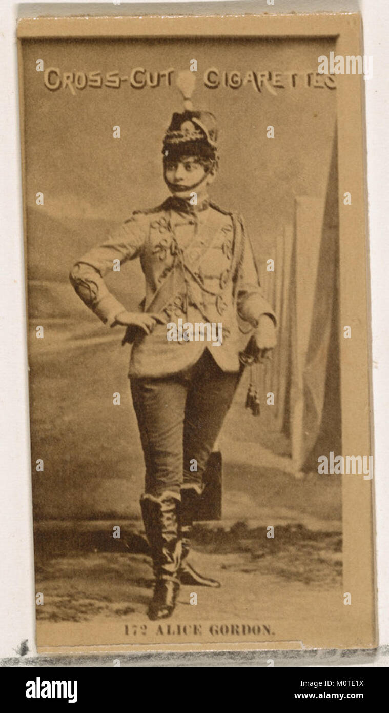 Alice Gordon is featured on a cigarette card from the Actors and ...