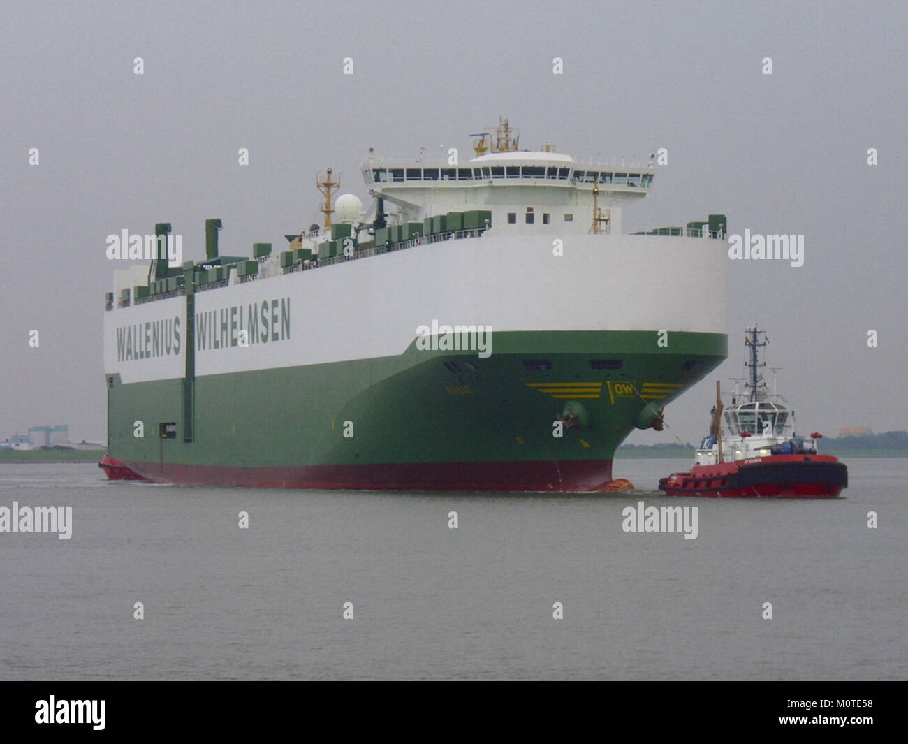 The car carrier Faust is a large ship used for the transportation of ...