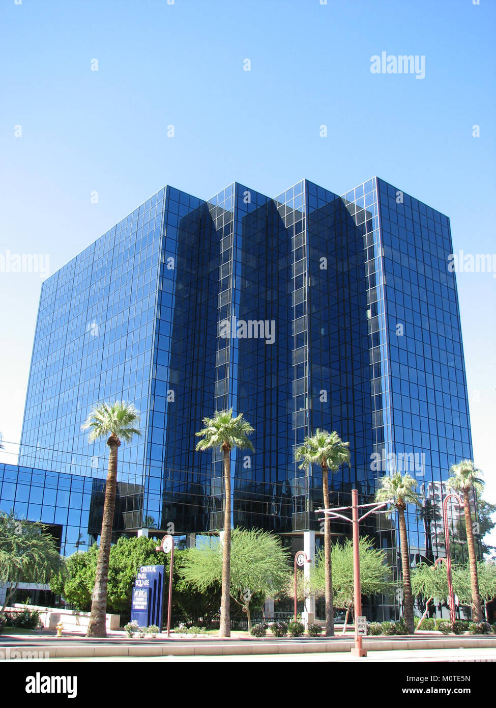 A photograph of Central Park Square in Phoenix, Arizona, taken on ...