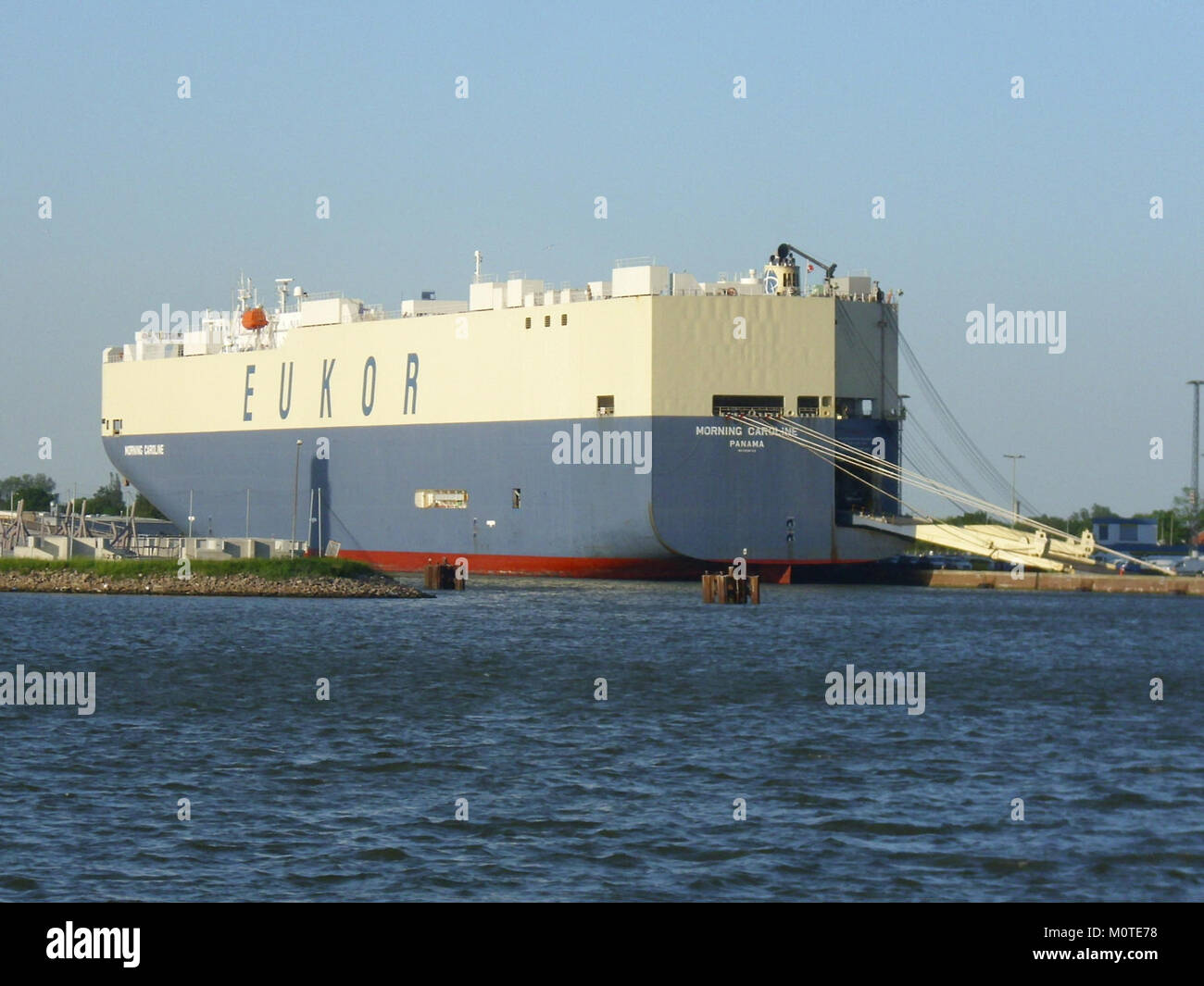 The 'Morning Caroline' is a car carrier ship designed to transport ...