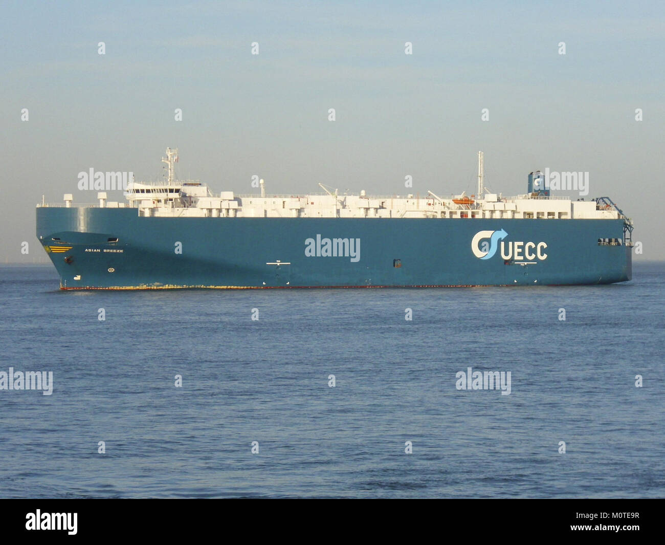 Photograph of the car carrier ship 'Asian Breeze,' taken on August 18 ...
