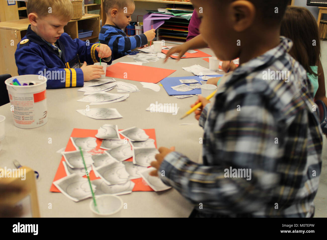 These photos depict children from a preschool program organized by the ...