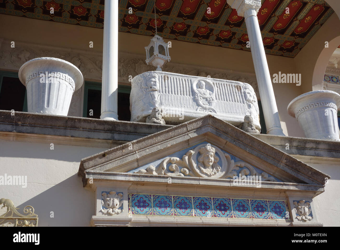 A photograph of Casa del Sol, located at Hearst Castle, highlighting ...