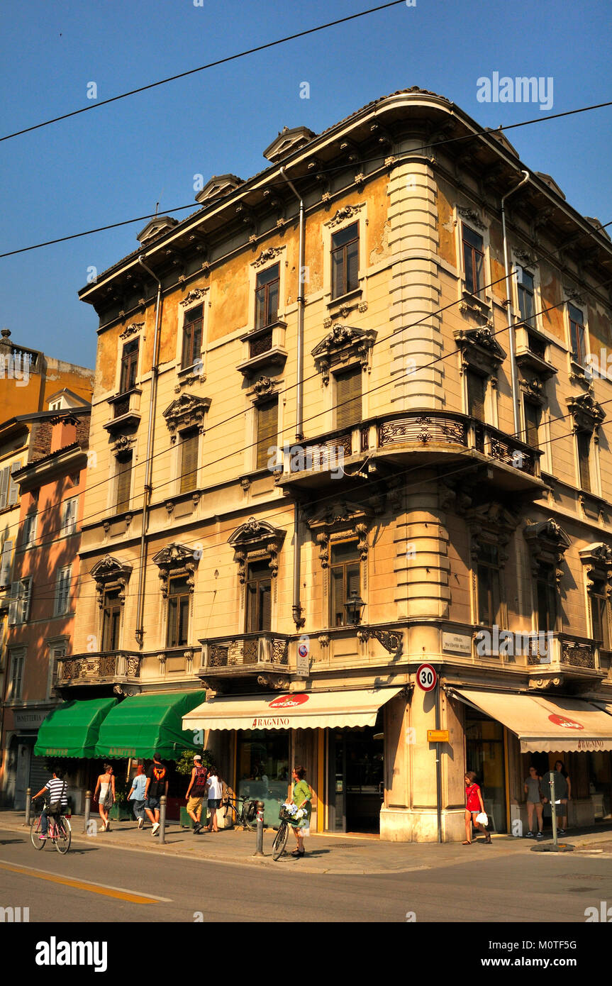 Ornate building on the corner of Strada Guiseppe Garibaldi and Strada ...