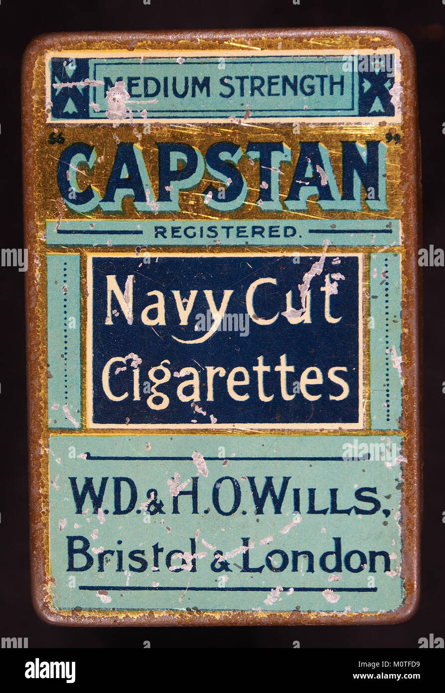 This tin for Capstan cigarettes, produced by WD&HO Wills, is a vintage ...