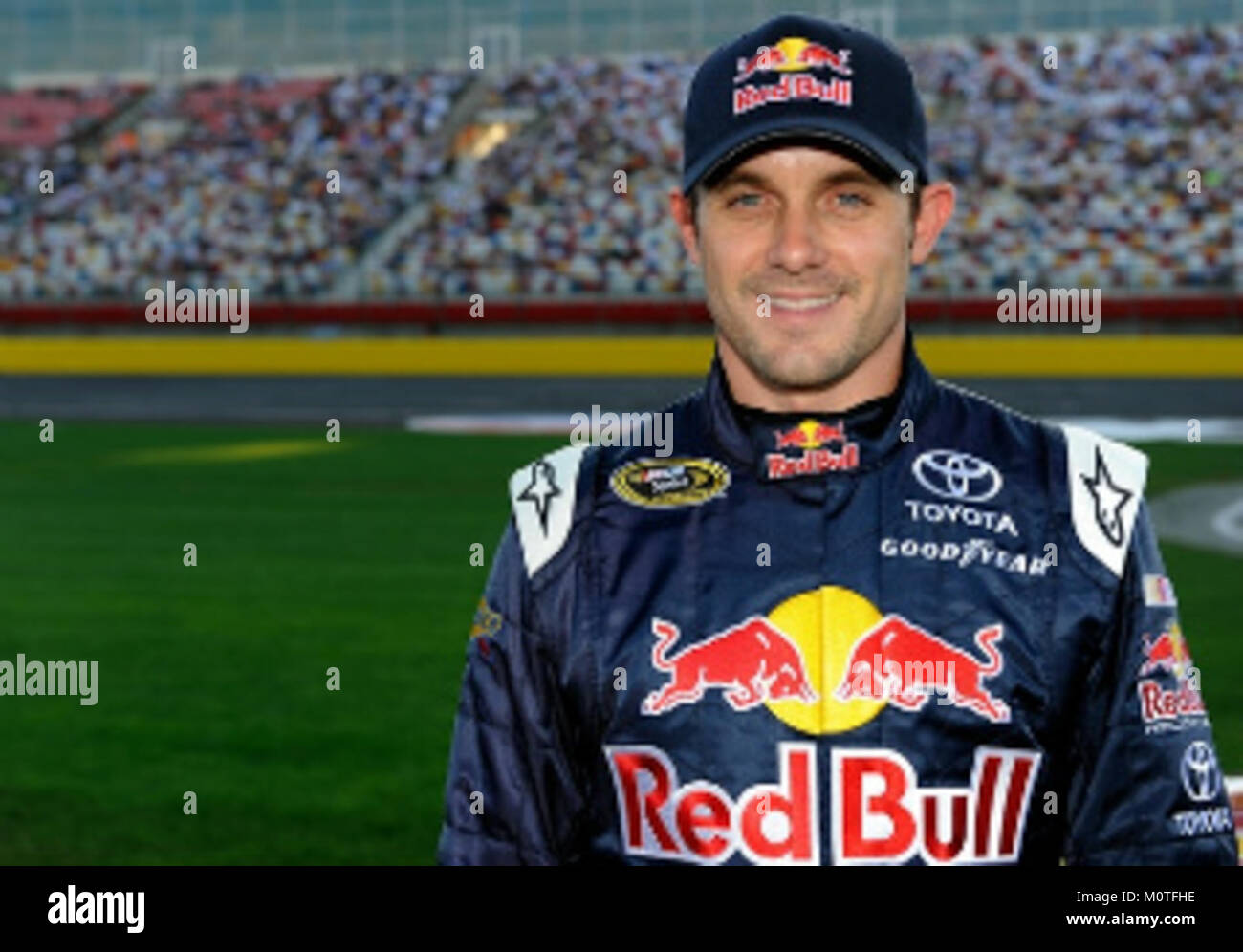 Casey Mears, an American race car driver, is featured in this image ...