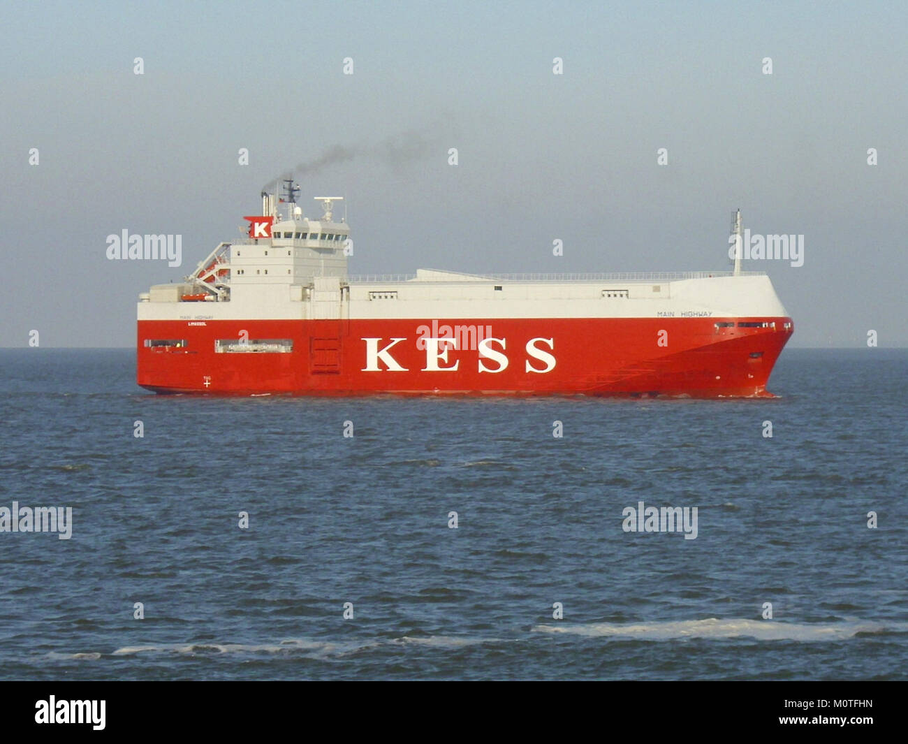 Image of the car carrier Main Highway, a vessel designed to transport ...