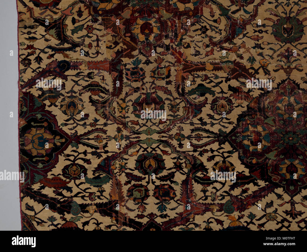 This carpet fragment, housed at the Metropolitan Museum of Art ...