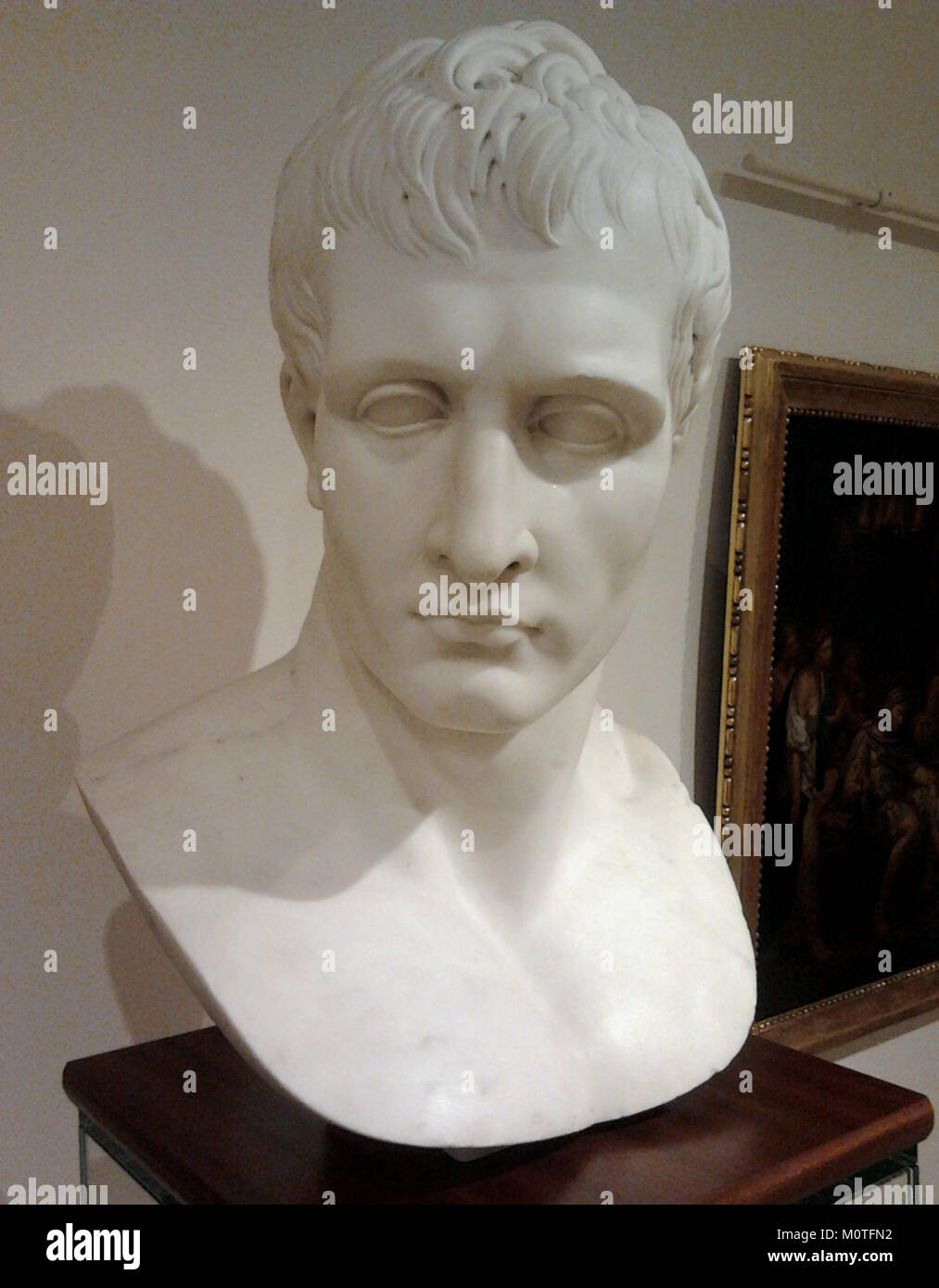 Canova's sculpture of Napoleon Bonaparte represents the French emperor ...