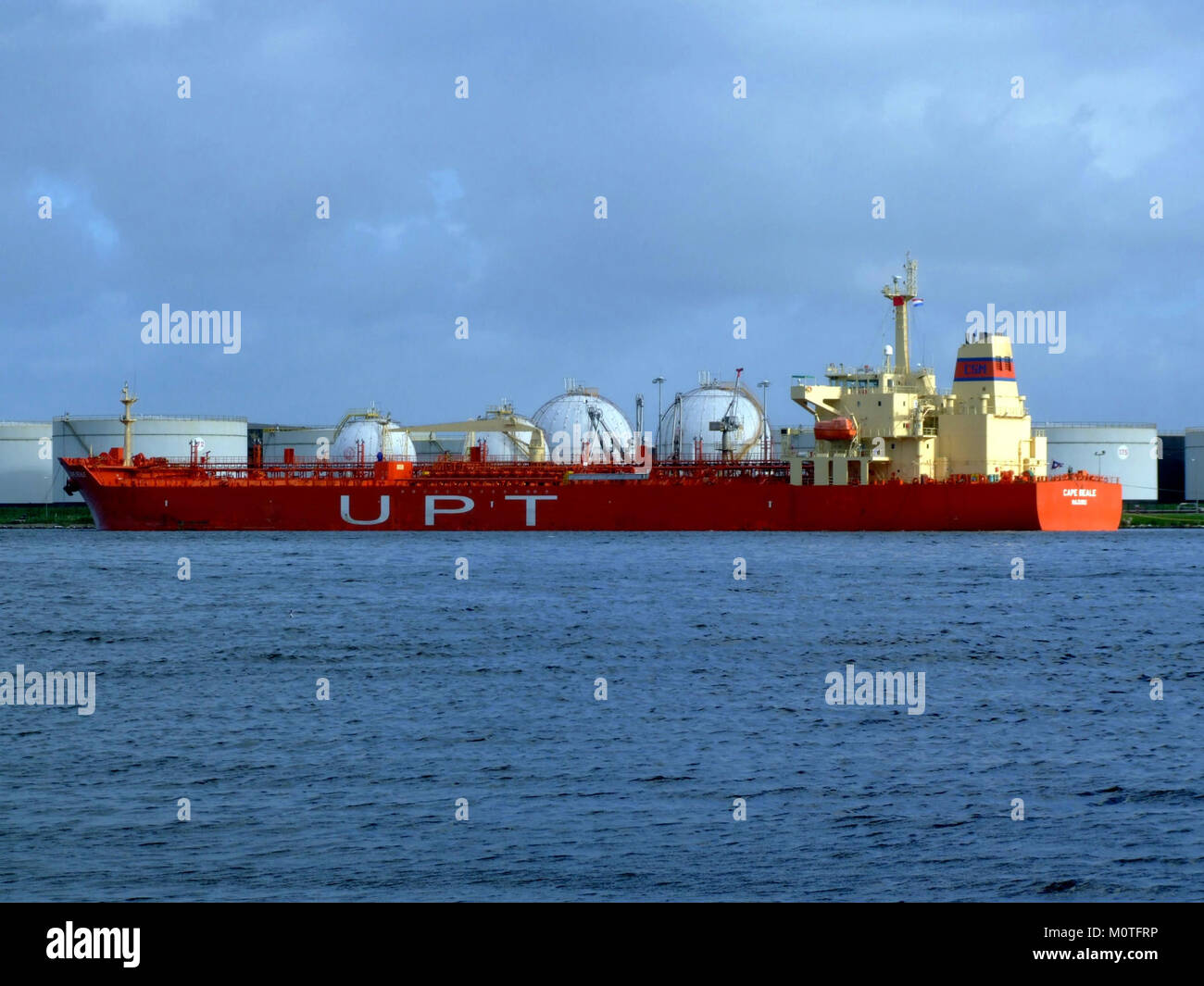 The Cape Beale, IMO number 9288928, a cargo ship, is docked at the Port ...