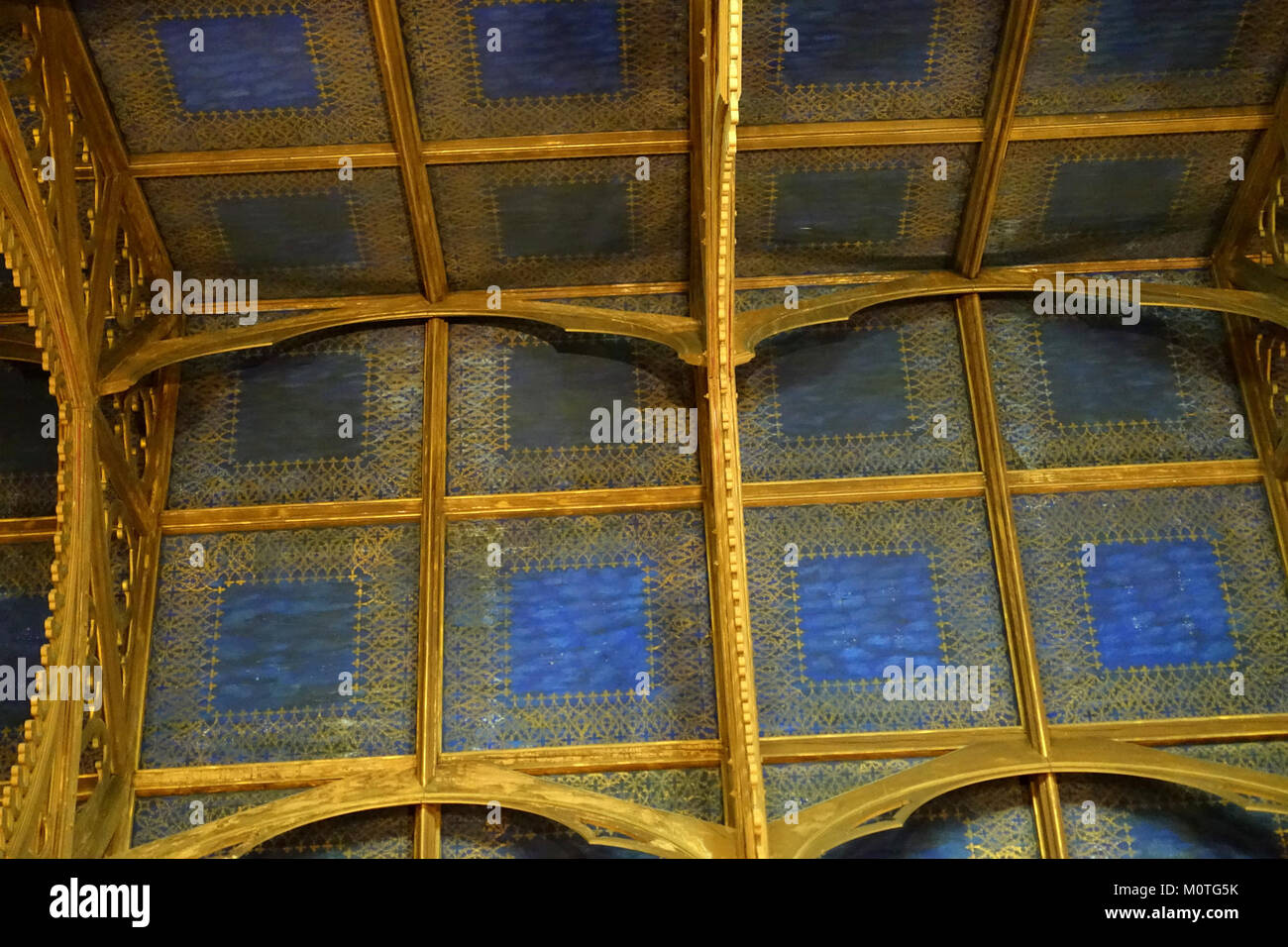 The ceiling of the Church of the Covenant in Boston is captured in this ...