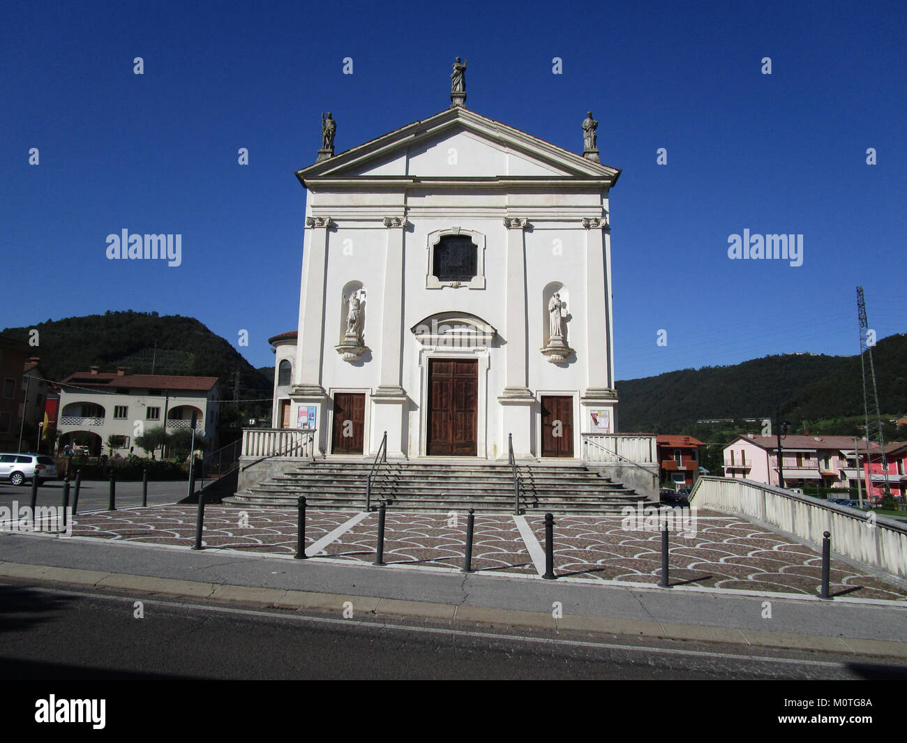 Castelgomberto, fraz. Valle, Ciesa S. Cecilia Stock Photo - Alamy
