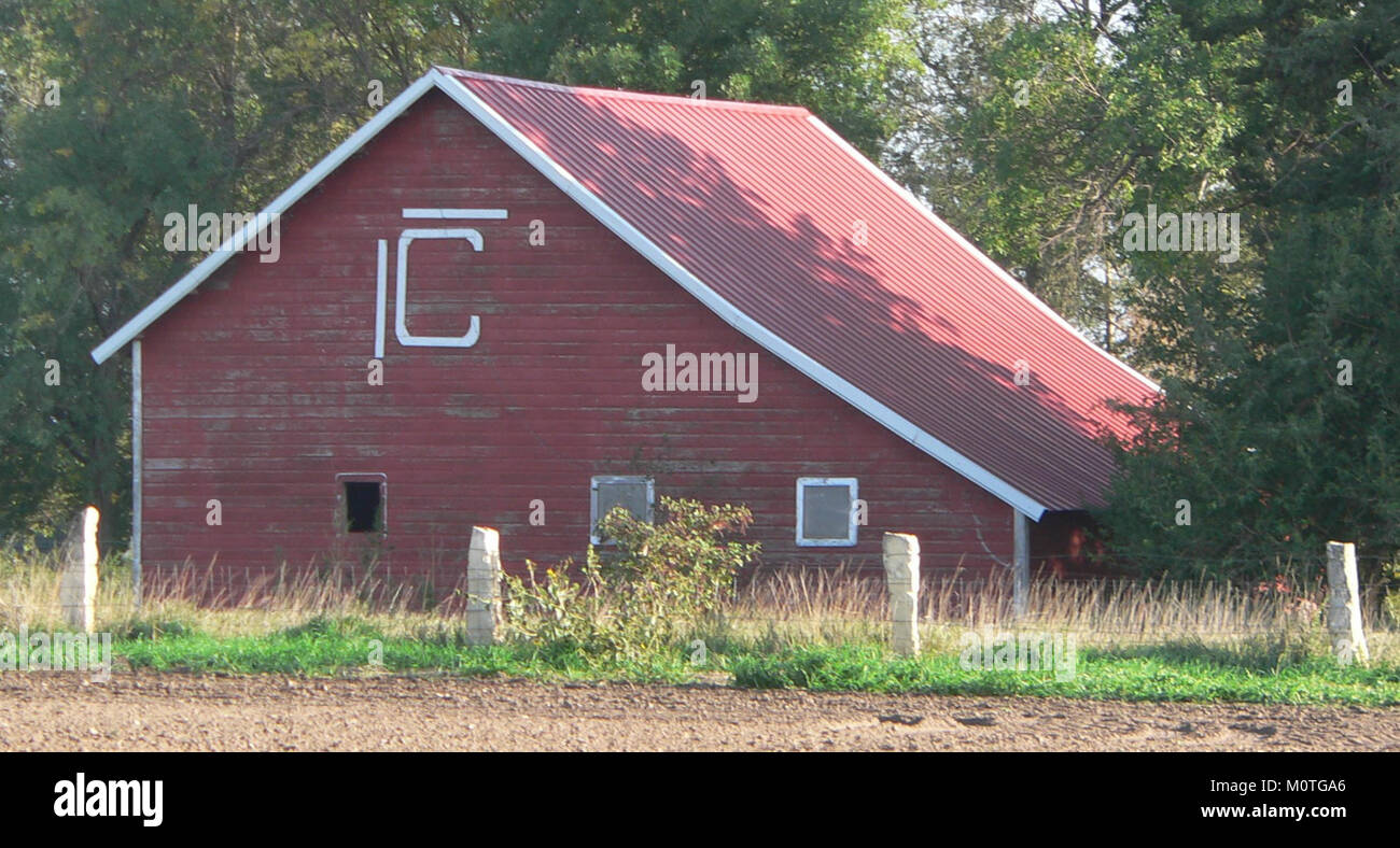 This photograph shows a barn on the Cather farm in Mitchell County ...