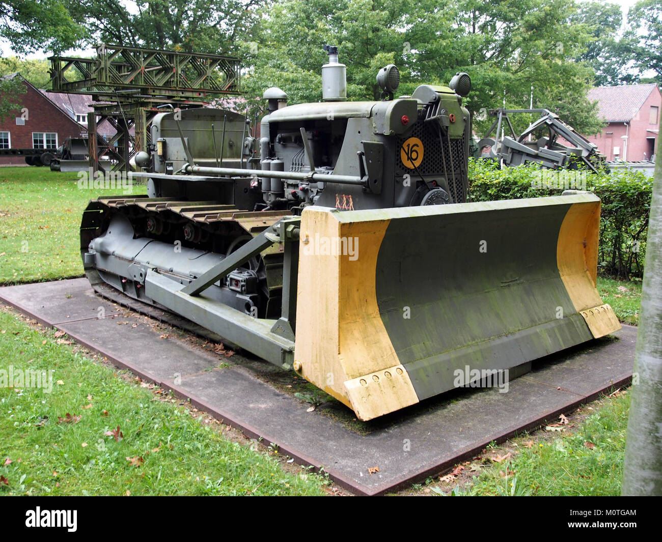 The Caterpillar D7, a heavy-duty bulldozer, is displayed at the ...