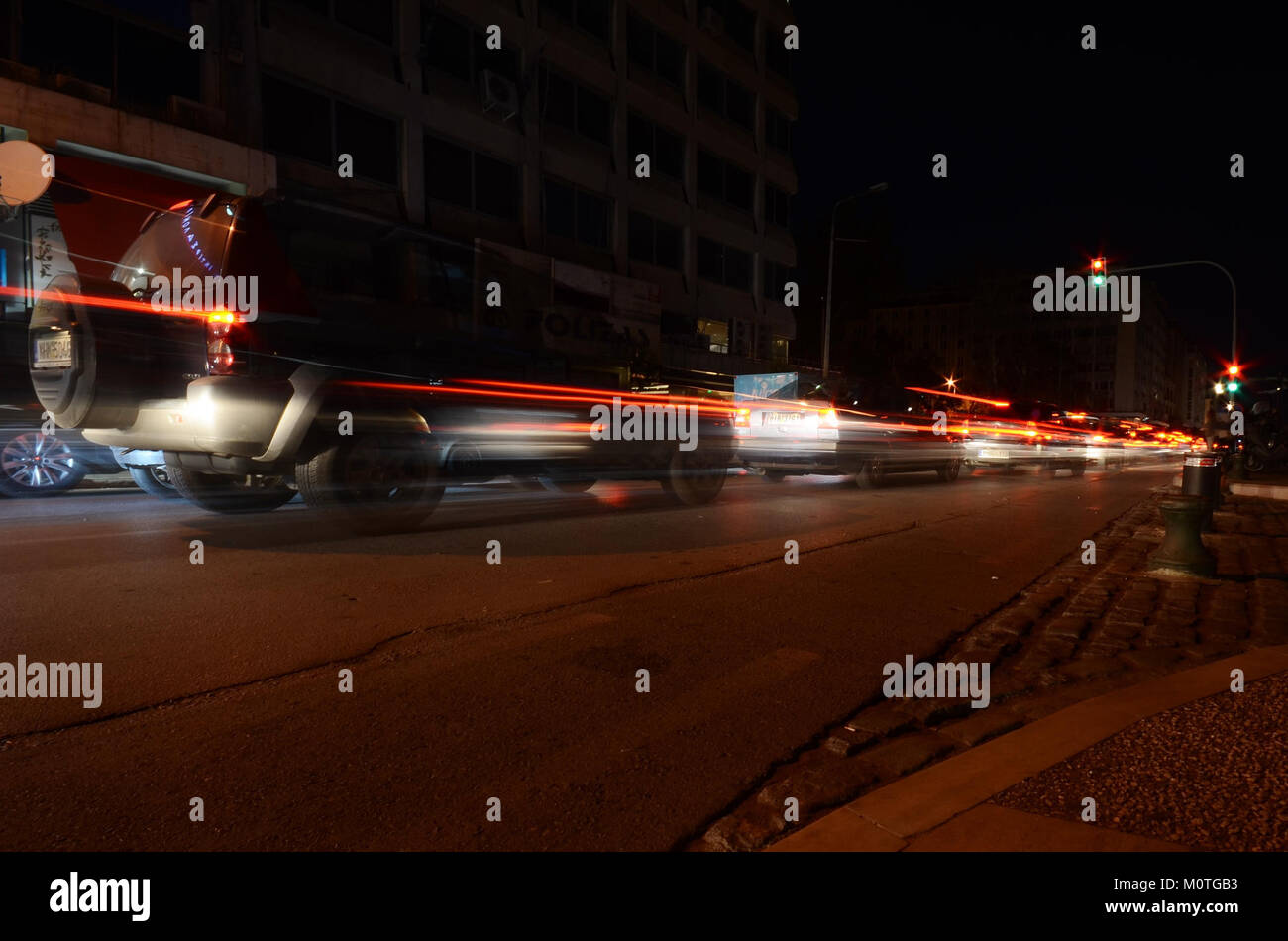 Atmosphere city streets bustle transportation hi-res stock photography ...