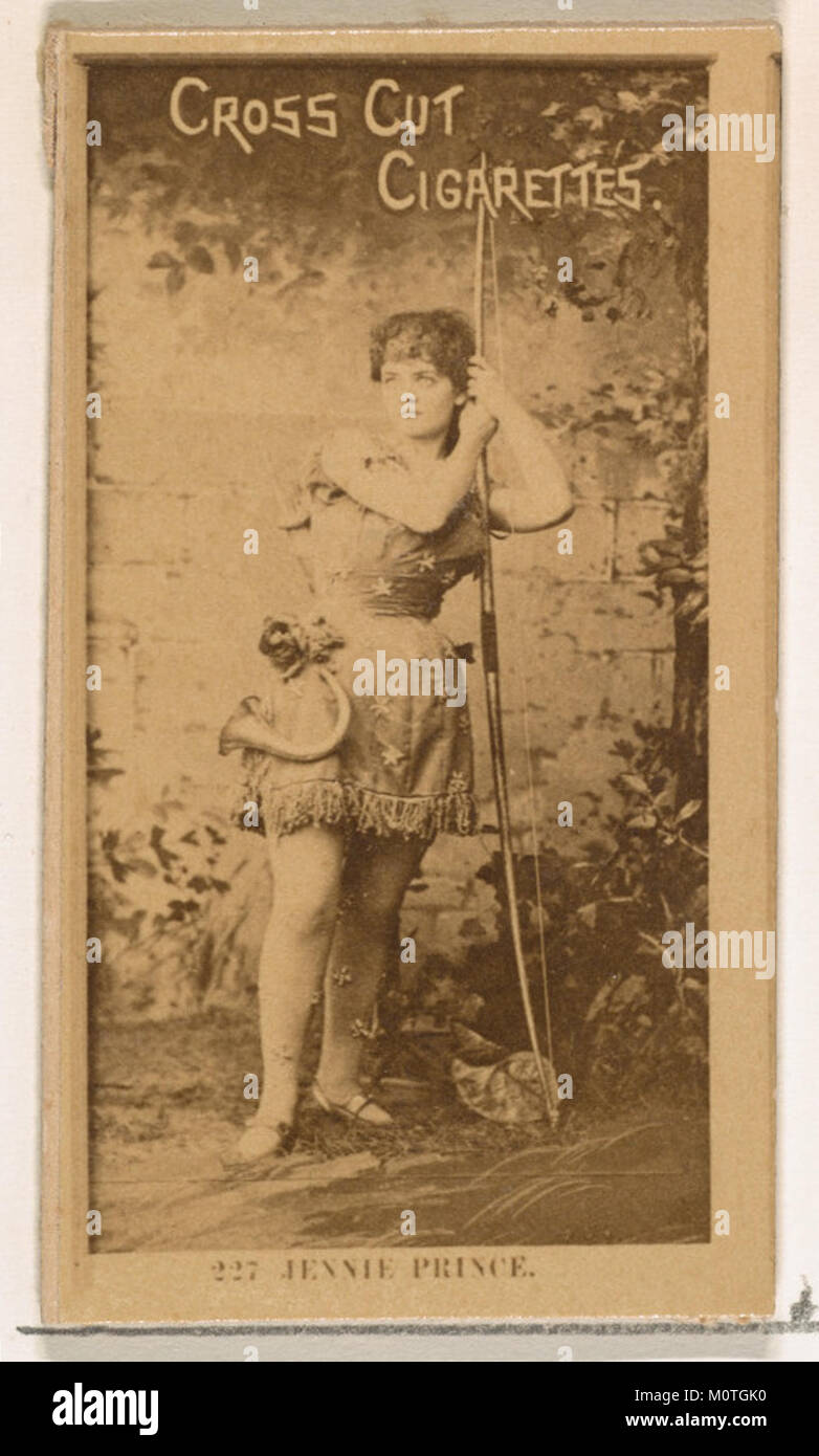 This card features Jennie Prince, an actress, from the 'Actors and ...