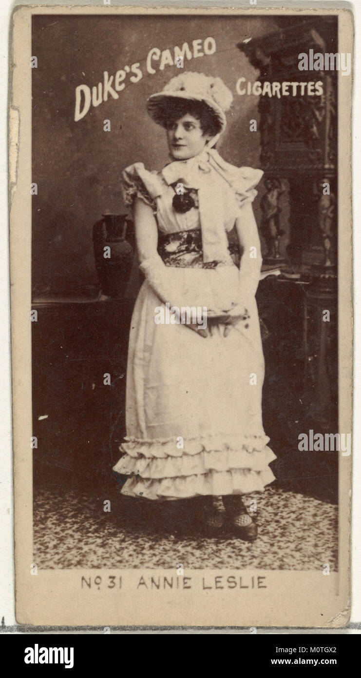Card Number 31, Annie Leslie, from the Actors and Actresses series ...