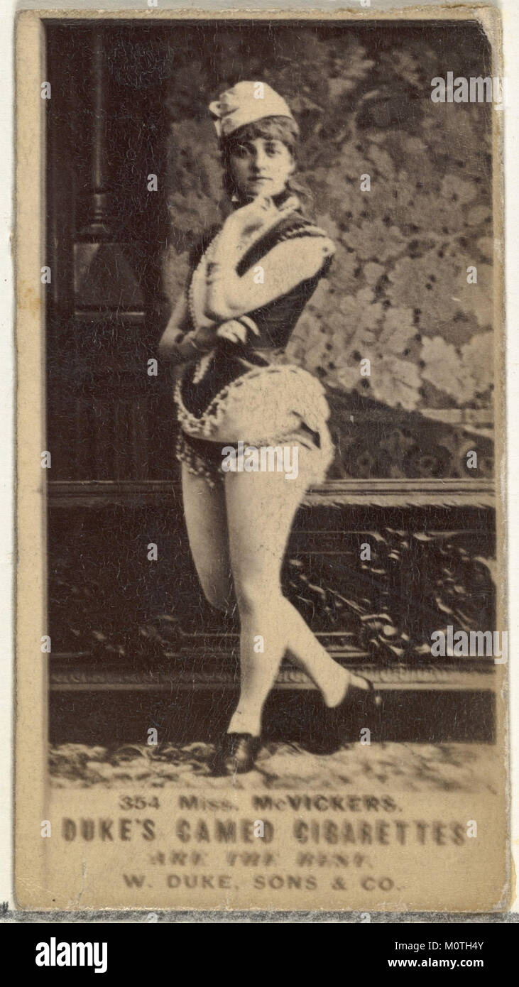 Card Number 354, Miss McVickers, from the Actors and Actresses series ...