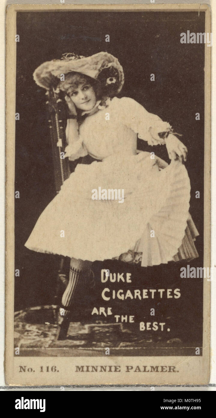 Card Number 116, Minnie Palmer, from the Actors and Actresses series ...