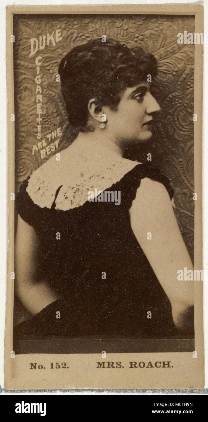 This collectible card features Mrs. Roach from the Actors and Actresses ...