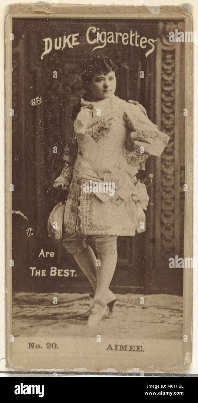 This card, featuring Aimee from the 'Actors and Actresses' series, was ...