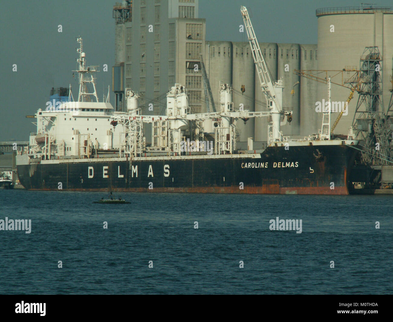 Caroline Delmas at the Port of Antwerp on October 11, 2005, captured in ...