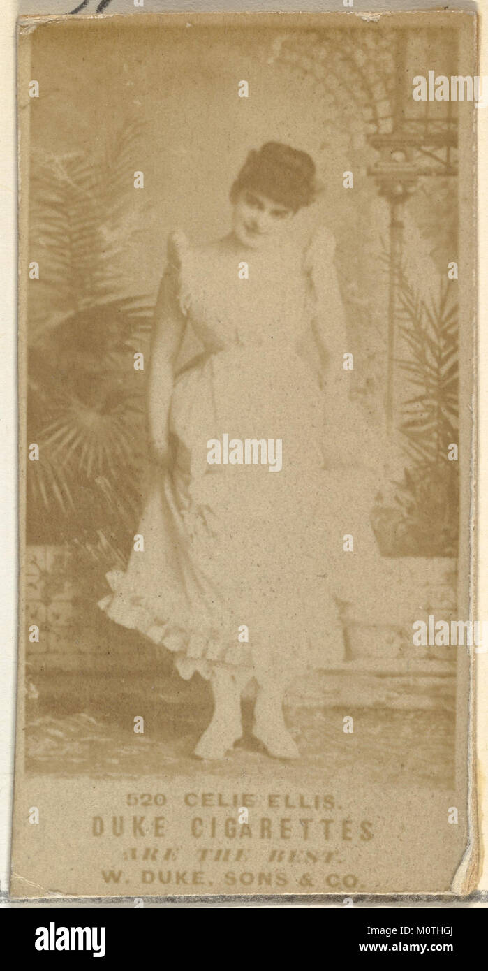This trading card features Celie Ellis from the Actors and Actresses ...