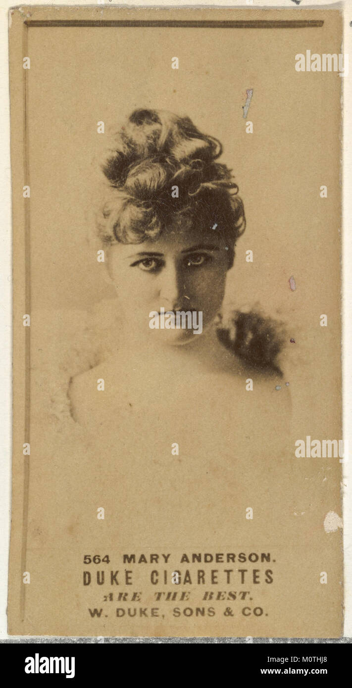 Vintage photo of mary anderson hi-res stock photography and images - Alamy