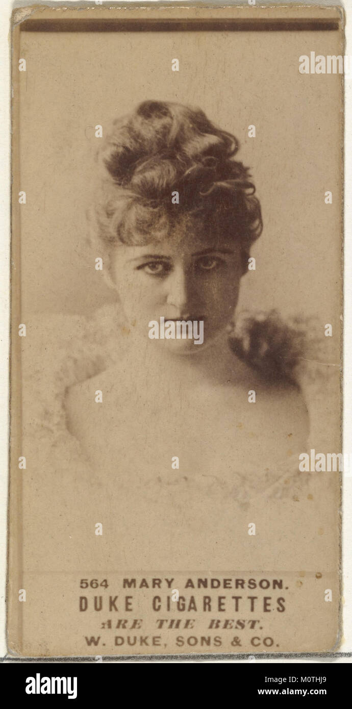Card Number 564 from the 'Actors and Actresses' series, featuring Mary ...