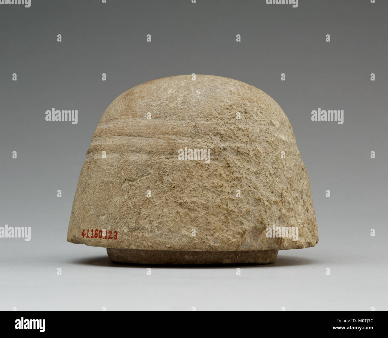This canopic jar lid, representing Qebehsenuef, the ancient Egyptian ...