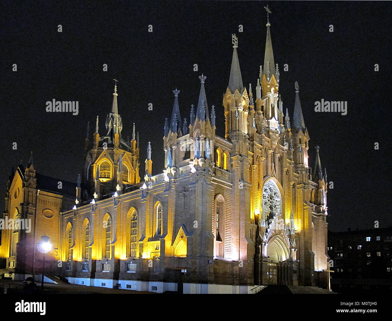 The Cathedral of the Immaculate Conception in Moscow is a prominent ...