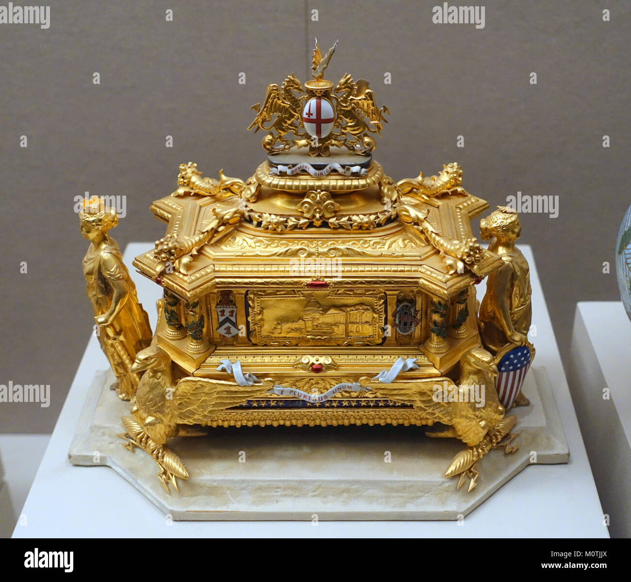 A commemorative casket presented to Ulysses S. Grant by the City of ...