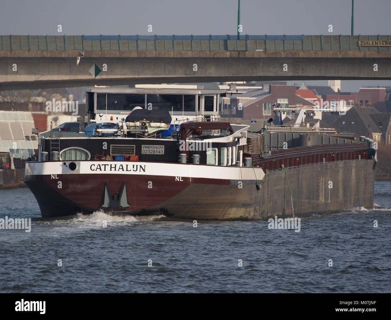 This photograph shows the 'Cathalijn' vessel in the Amsterdam ...