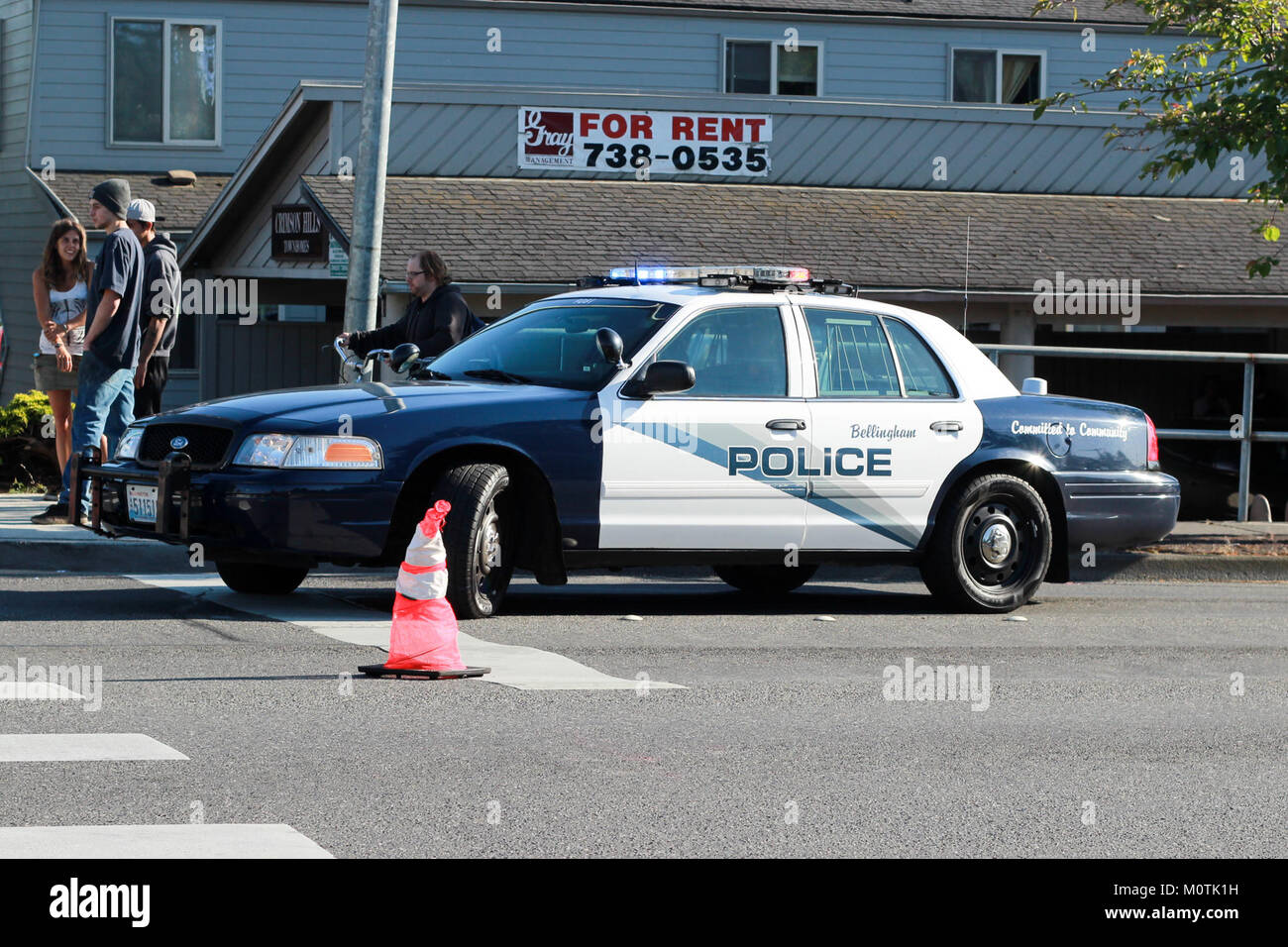 A photograph depicting a car accident in Bellingham, with Bellingham ...