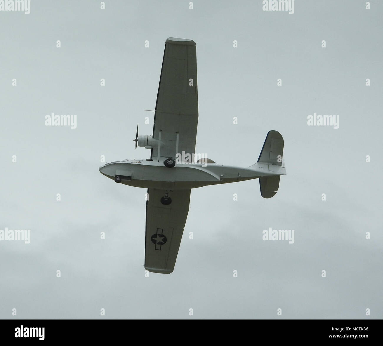 Image of a Catalina flying boat, a World War II-era amphibious aircraft ...