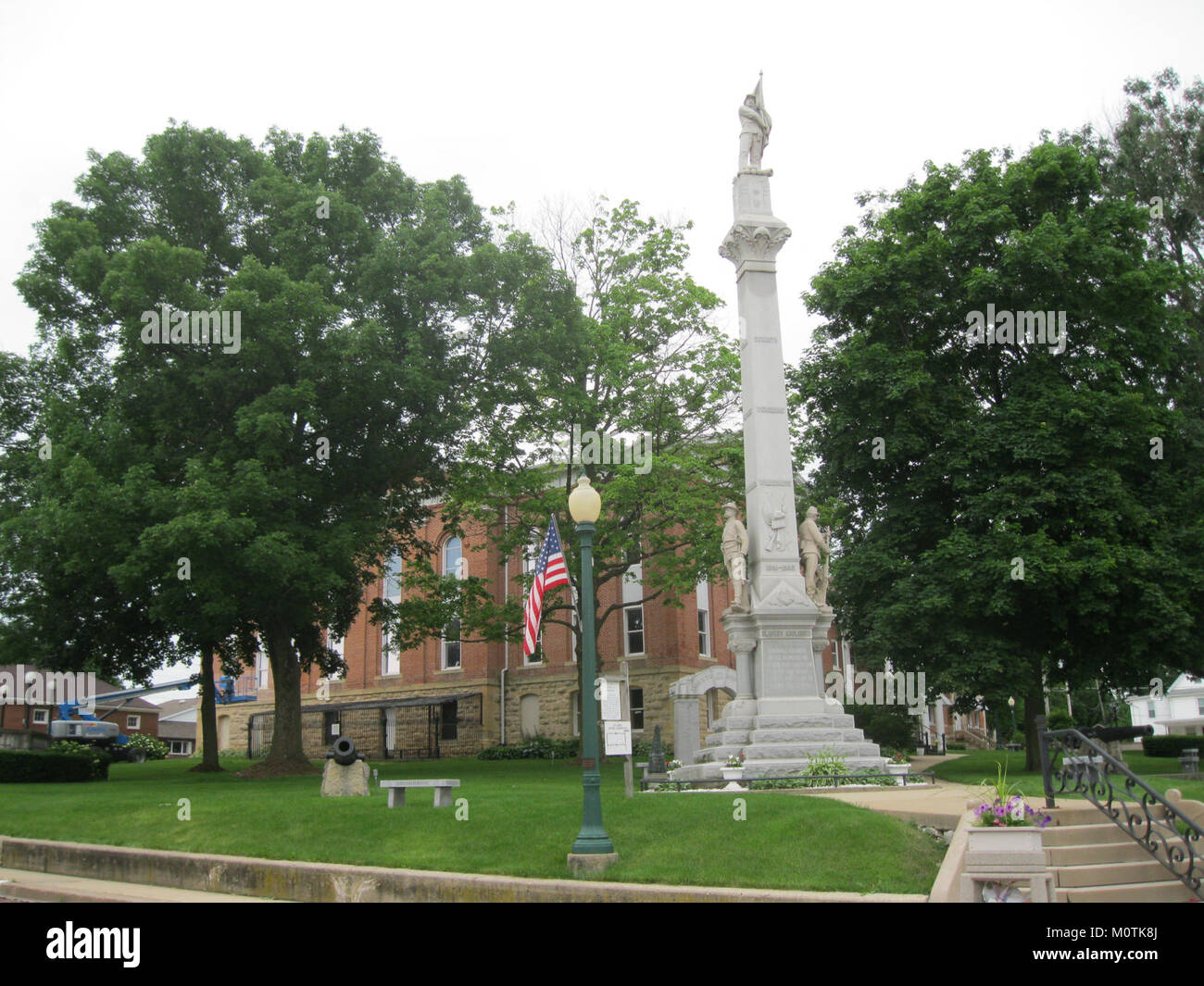 The Carroll County Courthouse in Maryland, featuring a Civil War ...
