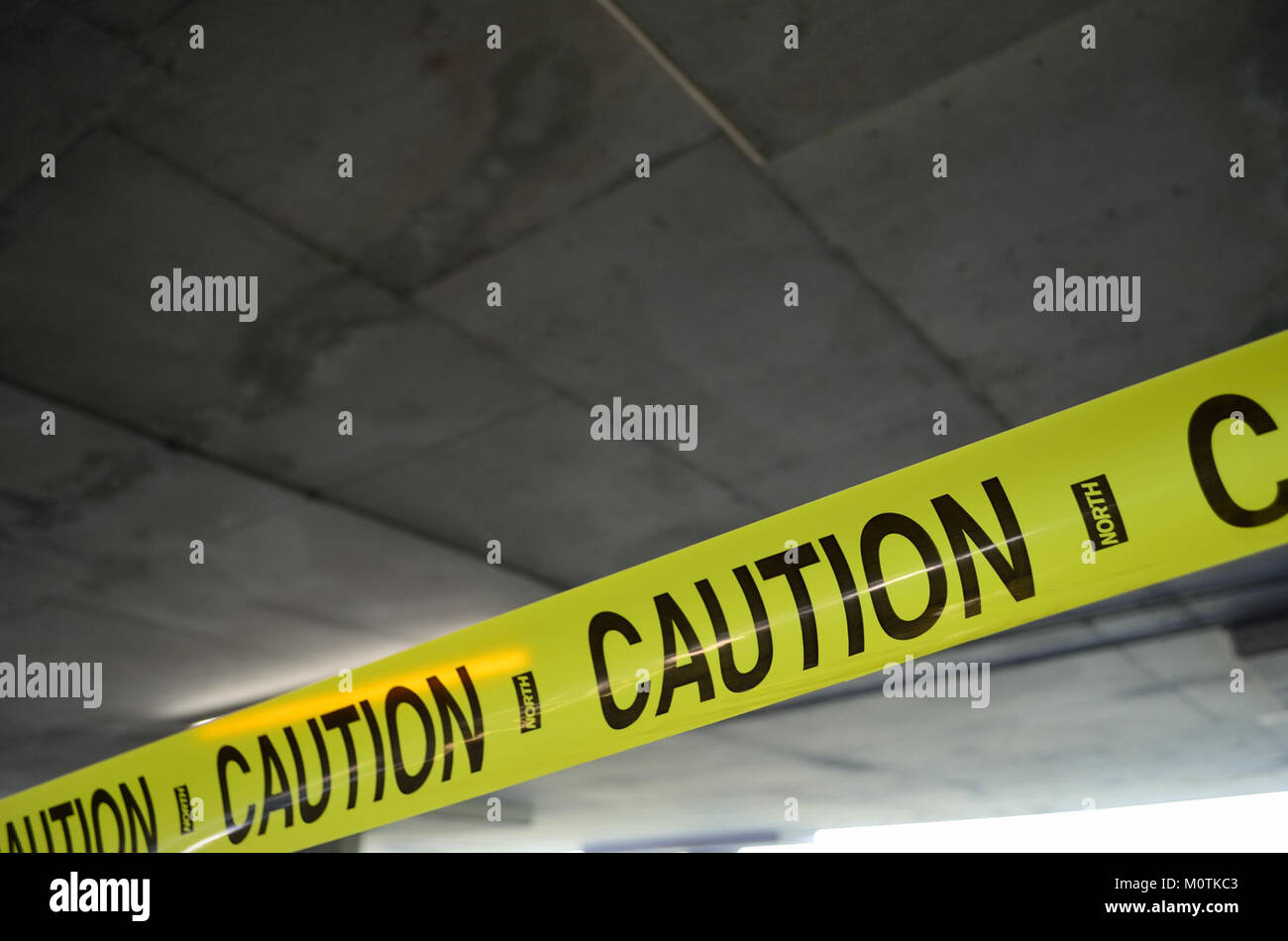 Caution tape is widely used as a safety measure in various environments ...