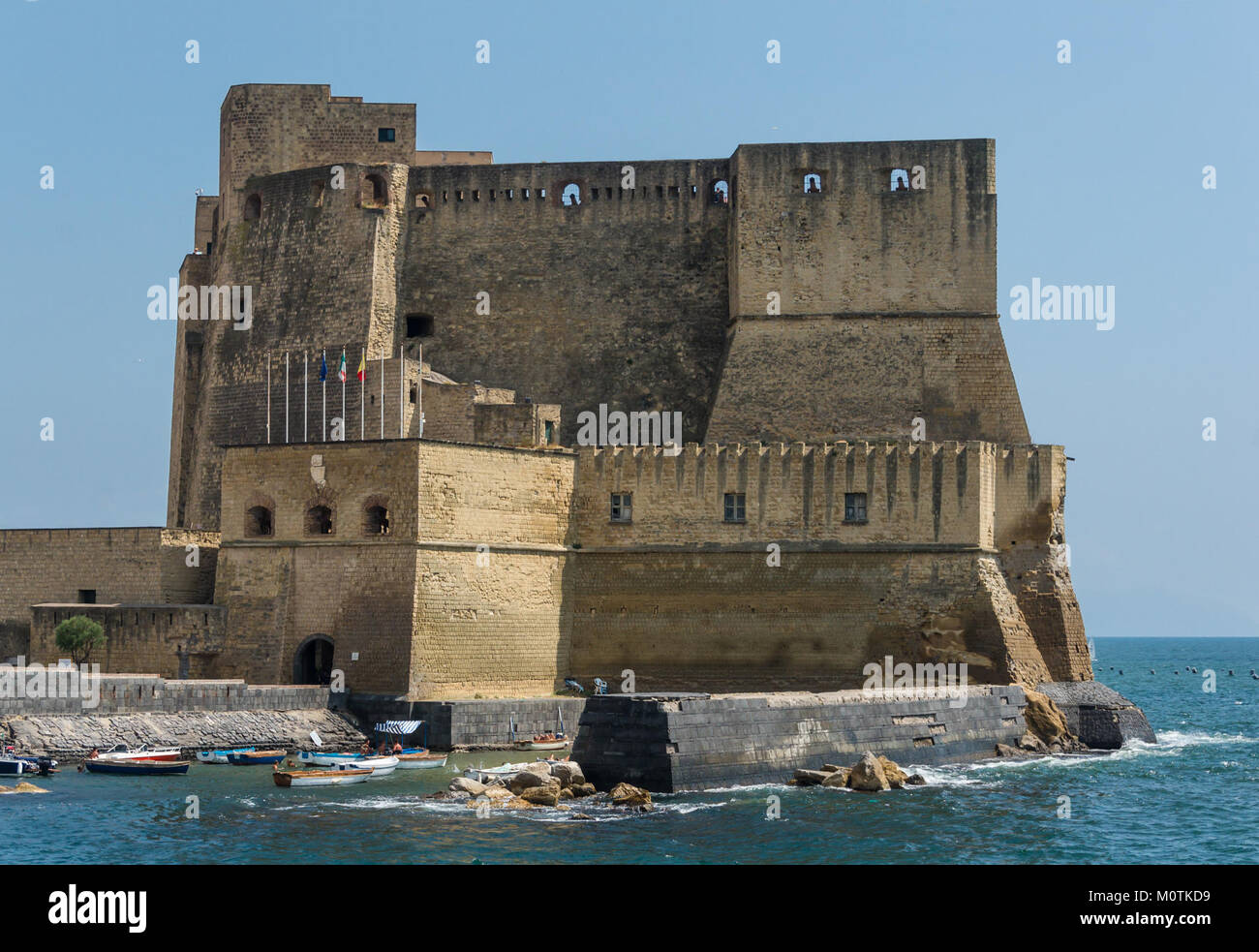 Castel del'Ovo is a historic fortress located in Naples, Italy. It is ...