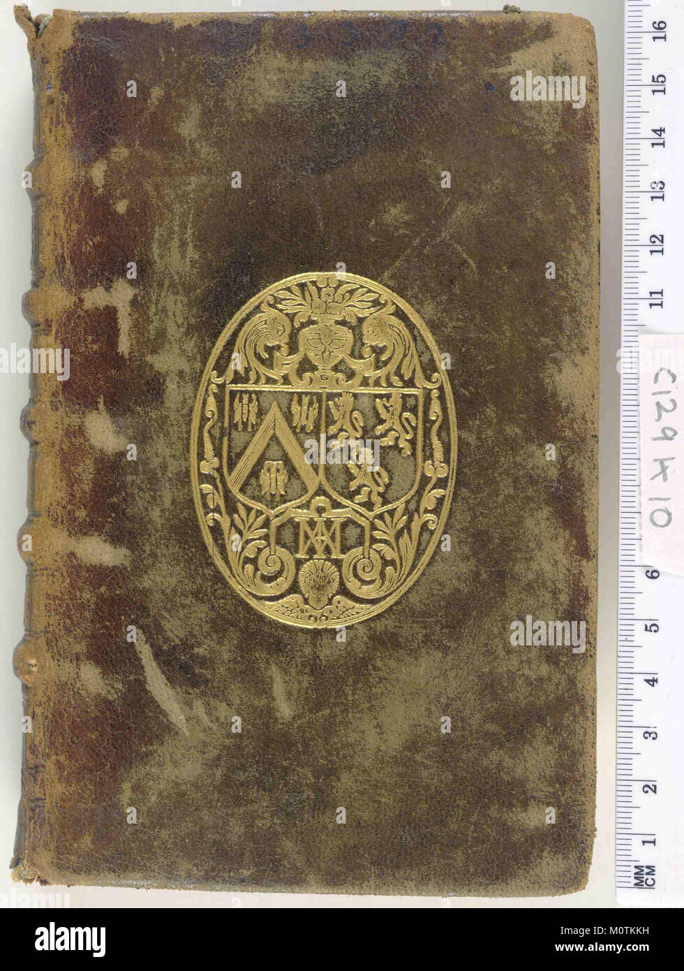 This image shows the upper cover of a 16th-century edition of the works ...