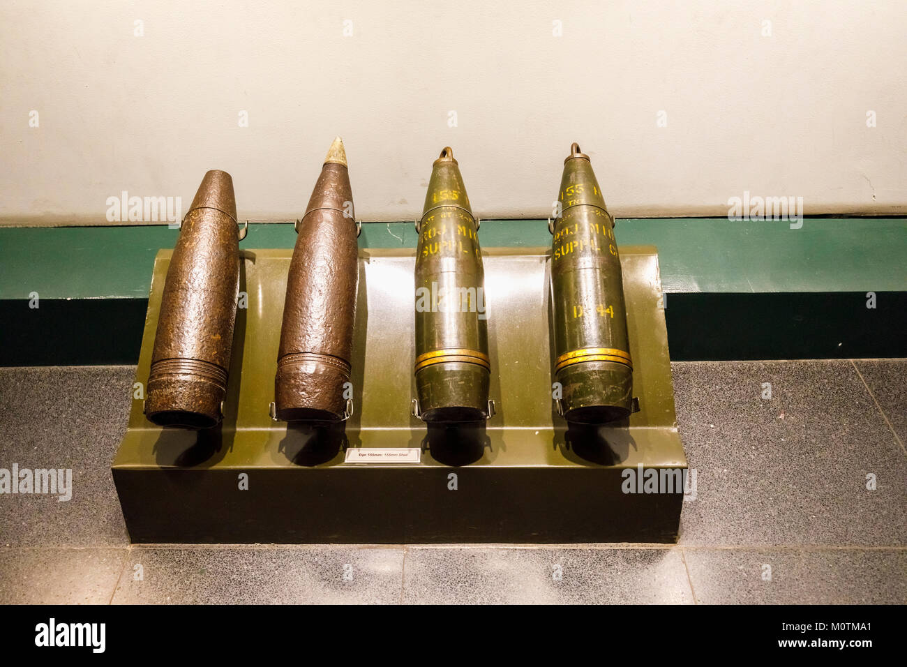 Defused artillery shells, exhibits on display in the War Remnants ...