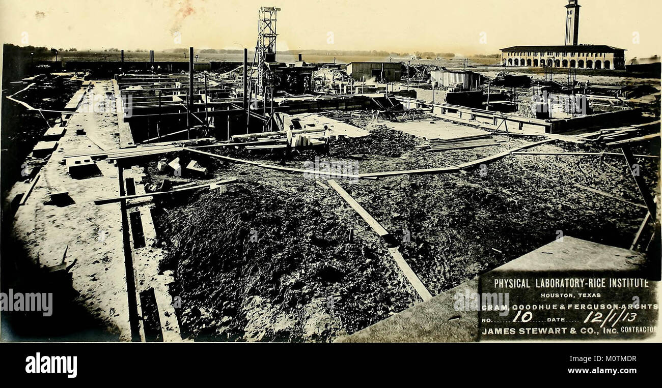 "Physical laboratory for the William M. Rice Institute, Houston, Texas ...