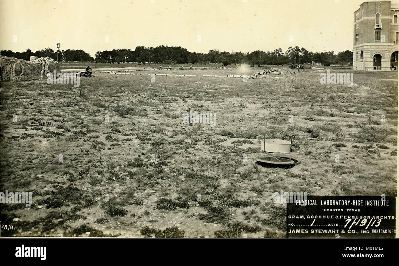 "Physical laboratory for the William M. Rice Institute, Houston, Texas ...