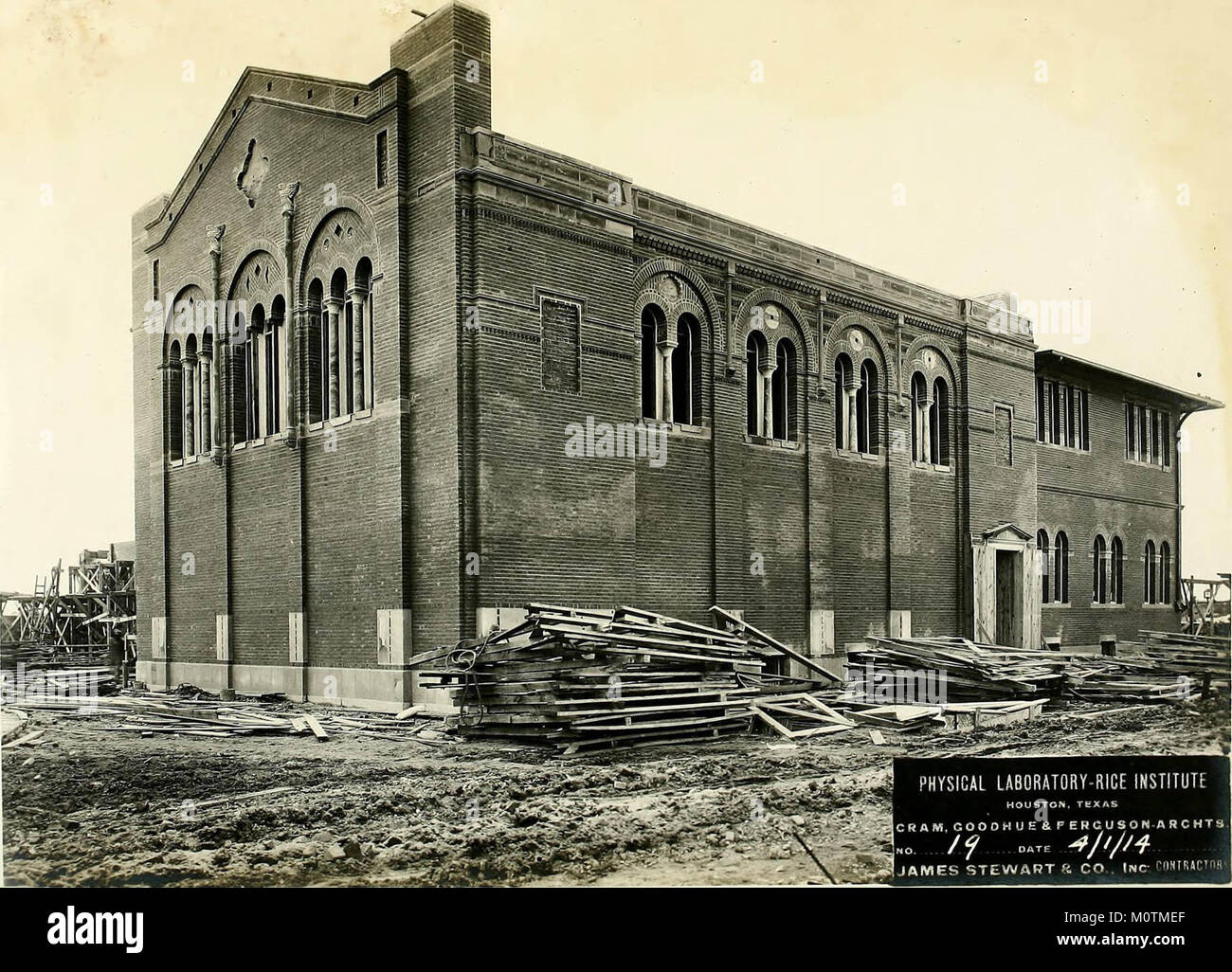 "Physical laboratory for the William M. Rice Institute, Houston, Texas ...